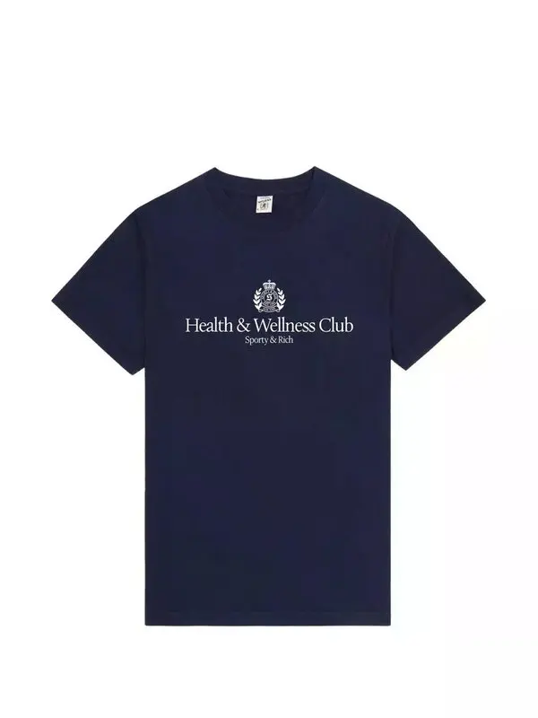 SPORTY & RICH H&w Crest T-shirt - Blue