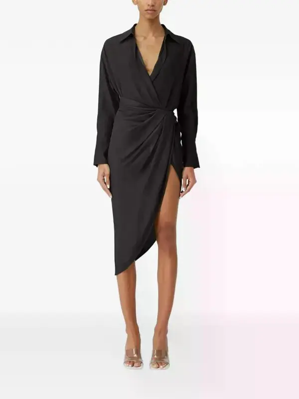 Gauge81 Silk Gathered Shirt Dress