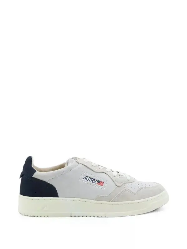 AUTRY Logo-patch Panelled Sneakers - Grey