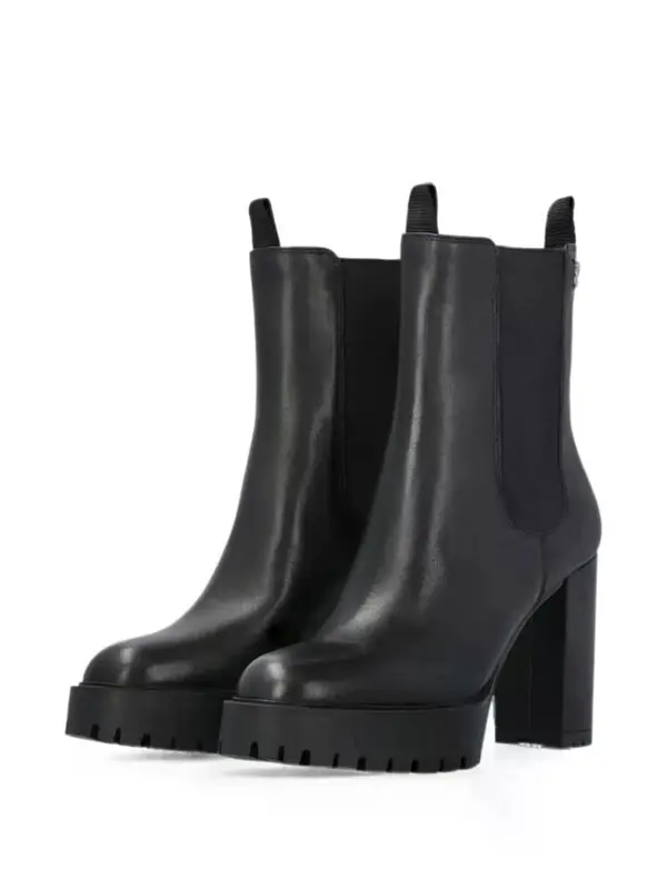 Pinko Leather Platform Ankle Boots