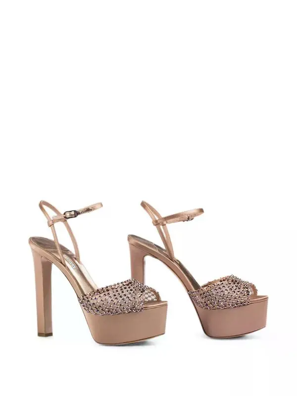LE SILLA Gilda Crystal-embellished Platform Sandals
