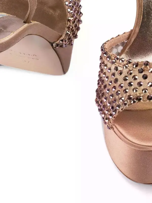 LE SILLA Gilda Crystal-embellished Platform Sandals