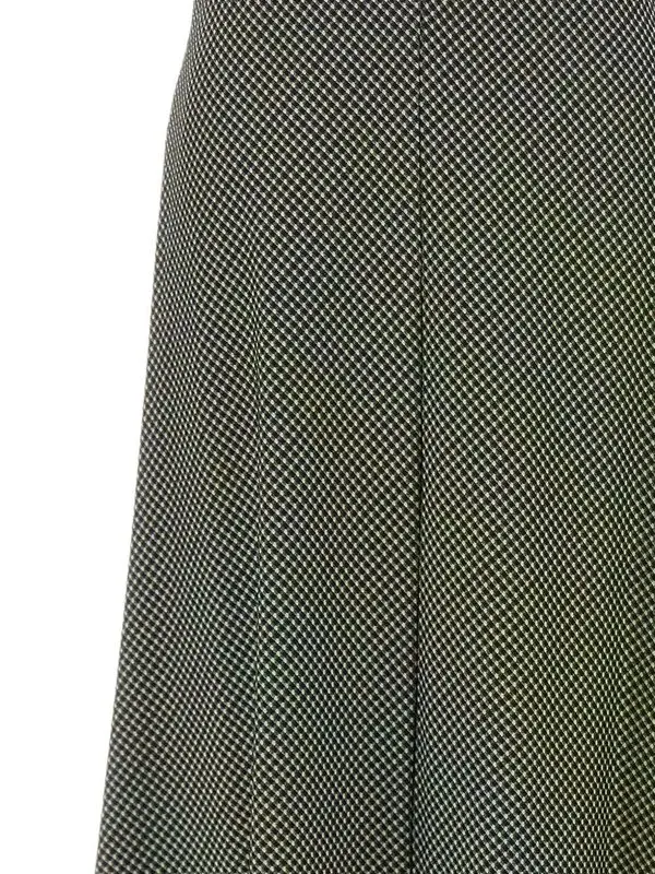 ELENA MIRÒ Check-pattern Flared Midi Skirt