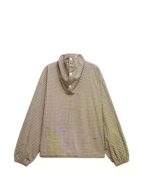 Marni Checked Funnel-neck Shirt