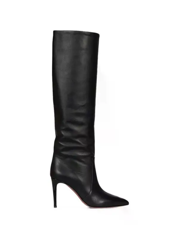 Paris Texas Pointed-toe Leather Knee-high Boots