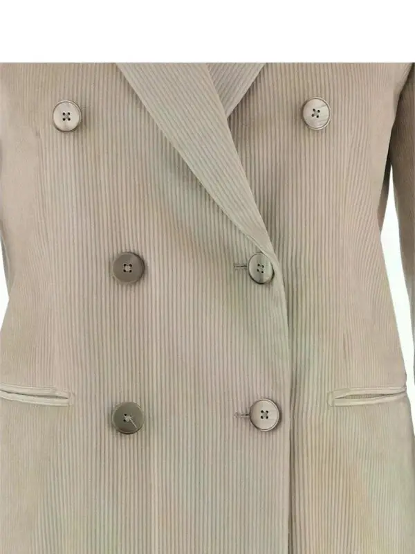 LARDINI Double-breasted Corduroy Blazer
