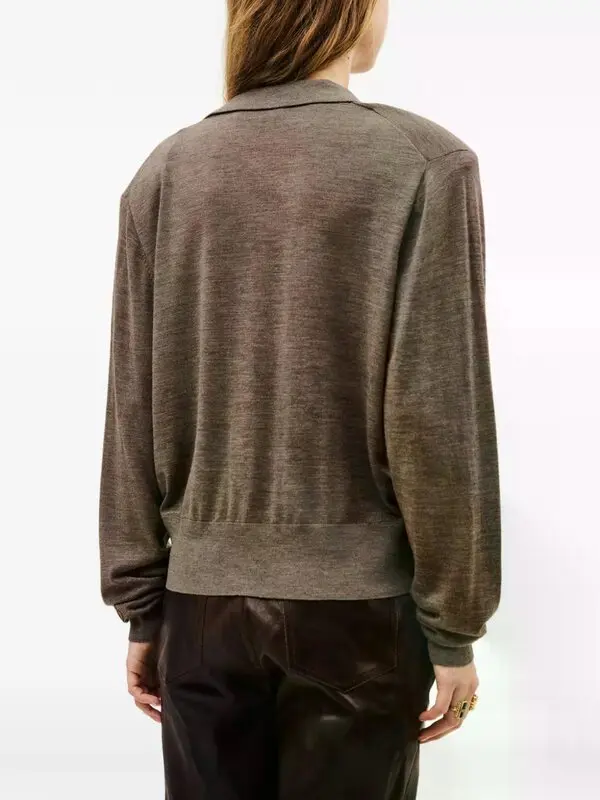 Ba&sh Boston Button-up Collared Cardigan - Brown