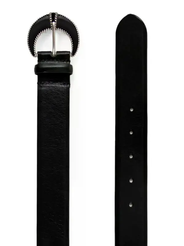 Ba&sh Engraved-buckle Leather Belt