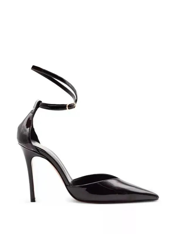 Roberto Festa Patent Leather Pumps With Ankle Strap