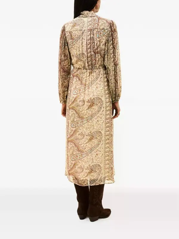 Ba&sh Ciahara Paisley-print Midi Shirt Dress
