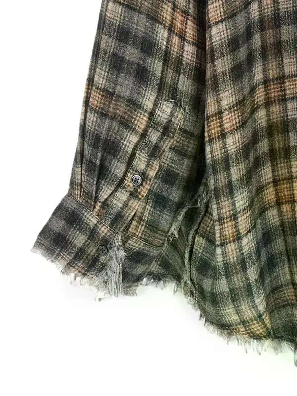 R13 Frayed Raw-cut Shirt