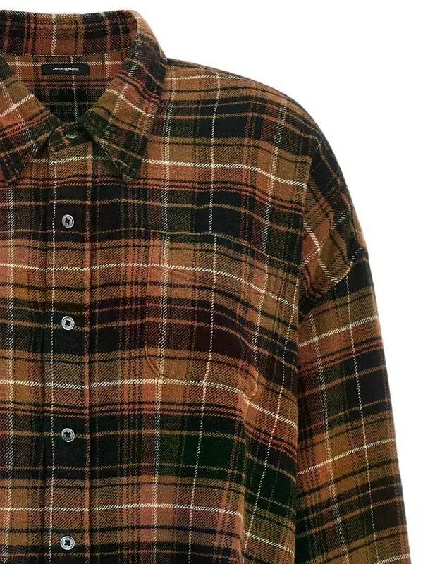 R13 Frayed-hem Cropped Shirt