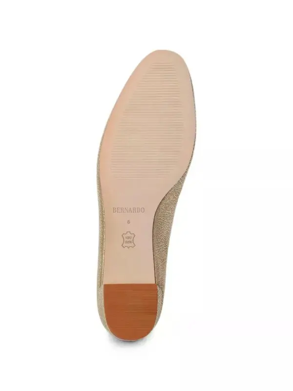 Bernardo Nero Metallic-effect Square-toe Pumps