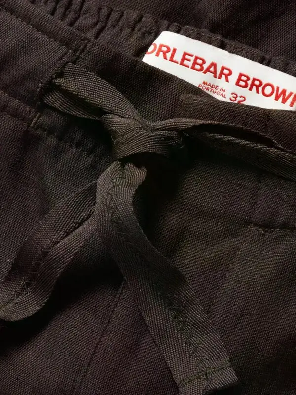 Orlebar Brown Alex Drawstring Linen Straight-leg Trousers