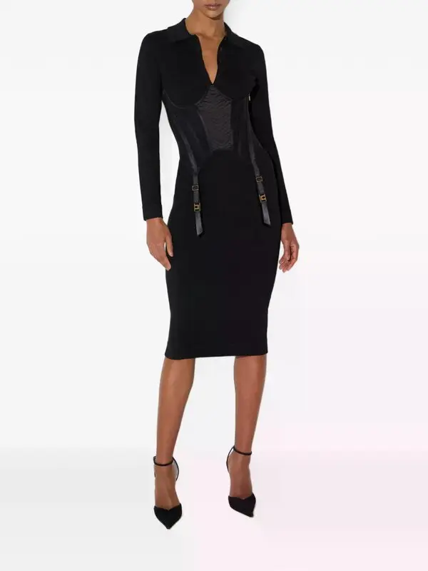 Elisabetta Franchi Knit Bustier Dress