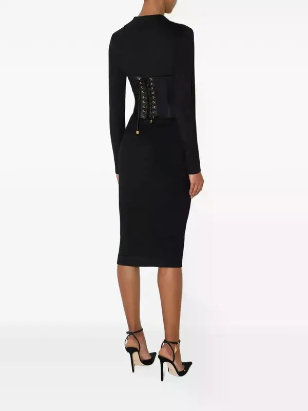 Elisabetta Franchi Knit Bustier Dress