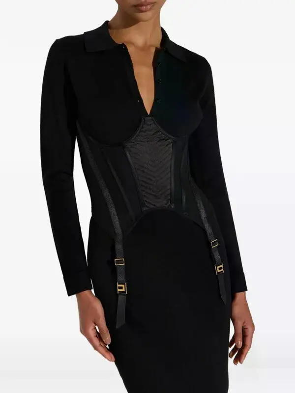 Elisabetta Franchi Knit Bustier Dress