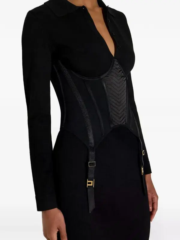 Elisabetta Franchi Knit Bustier Dress