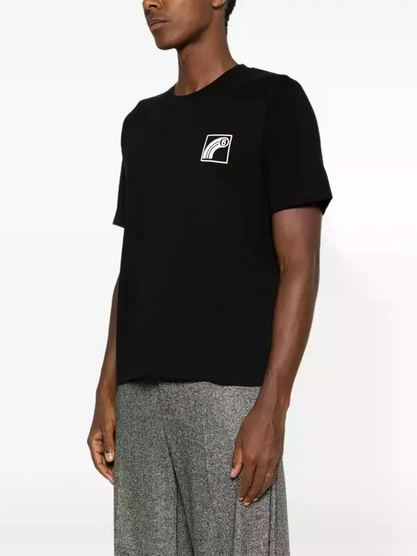 MAISON MARGIELA Logo-print T-shirt - Black