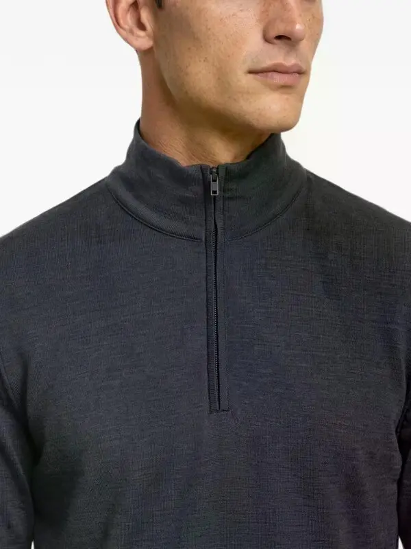 Orlebar Brown Isar Quarter-zip Merino-wool Sweatshirt