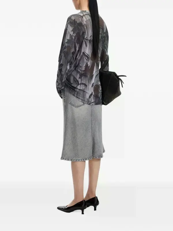 JNBY Fishtail Hem Midi Skirt