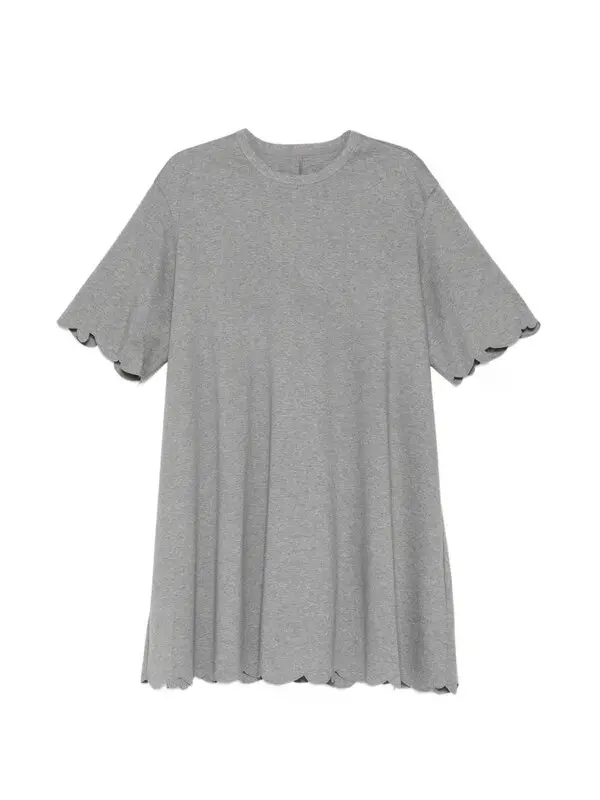 JNBY Crew-neck Short-sleeves Mini Dress - Grey