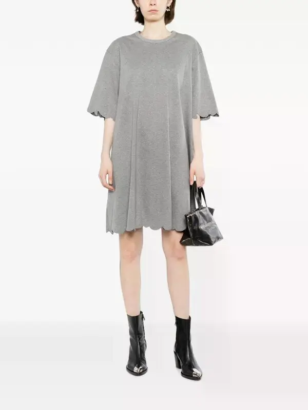 JNBY Crew-neck Short-sleeves Mini Dress