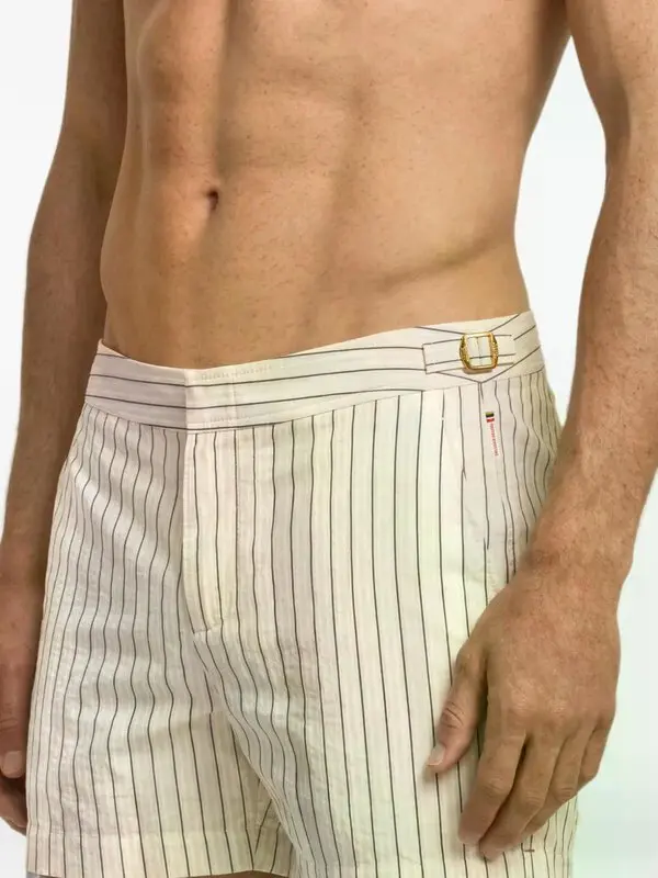 Orlebar Brown Setter Seersucker Striped Swim Shorts
