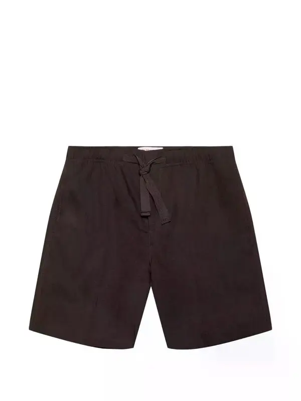 Orlebar Brown Alex Drawstring Linen Deck Shorts - Brown