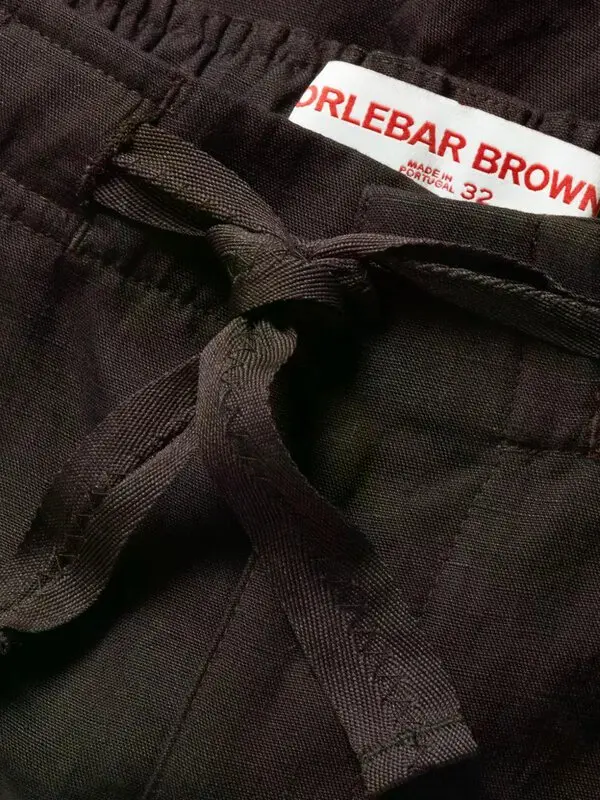 Orlebar Brown Alex Drawstring Linen Deck Shorts