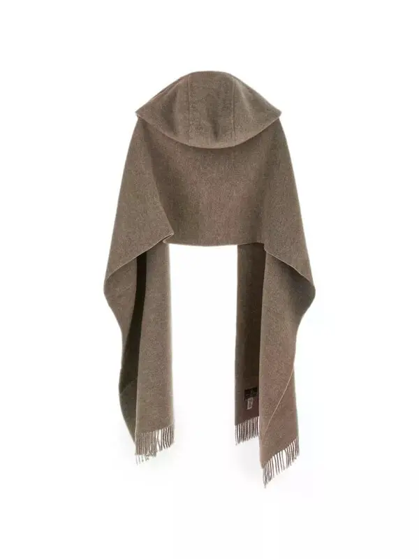 Brunello Cucinelli Hooded Scarf - Brown