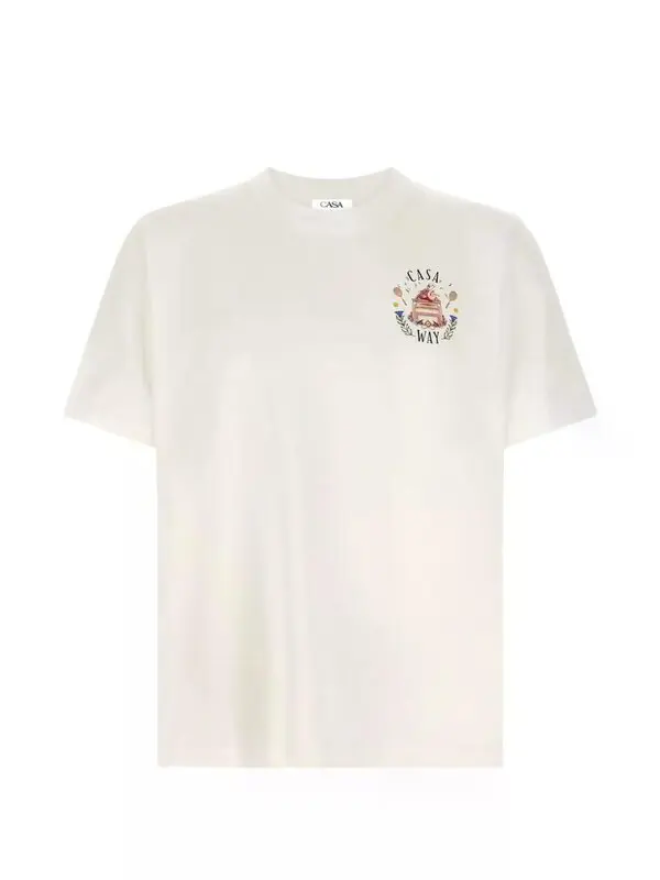 Casablanca Casa Way Graphic-print T-shirt - Neutrals