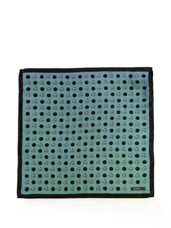 Moschino Teddy Bear Polka-dot Scarf