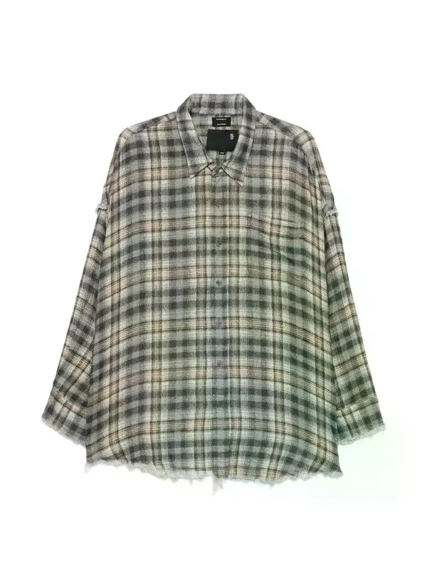 R13 Plaid-pattern Shirt