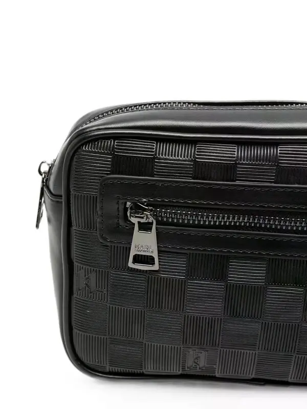 Karl Lagerfeld Bumbag Check-patterned Logo-embossed Belt Bag