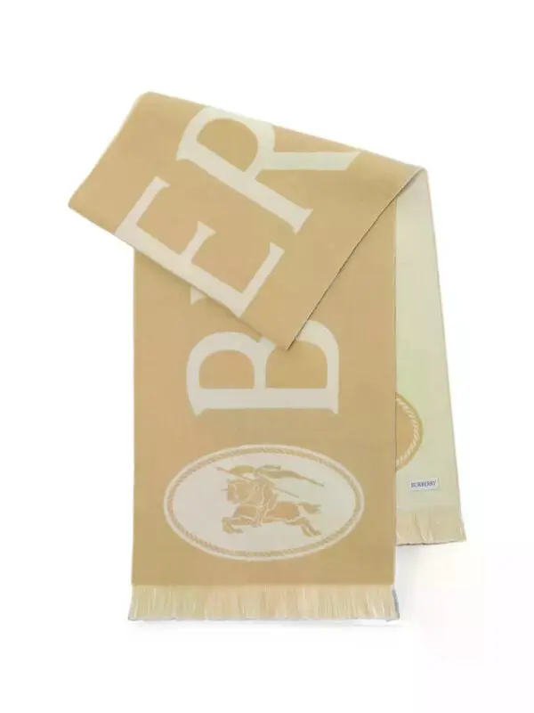 Burberry Logo Wool Scarf