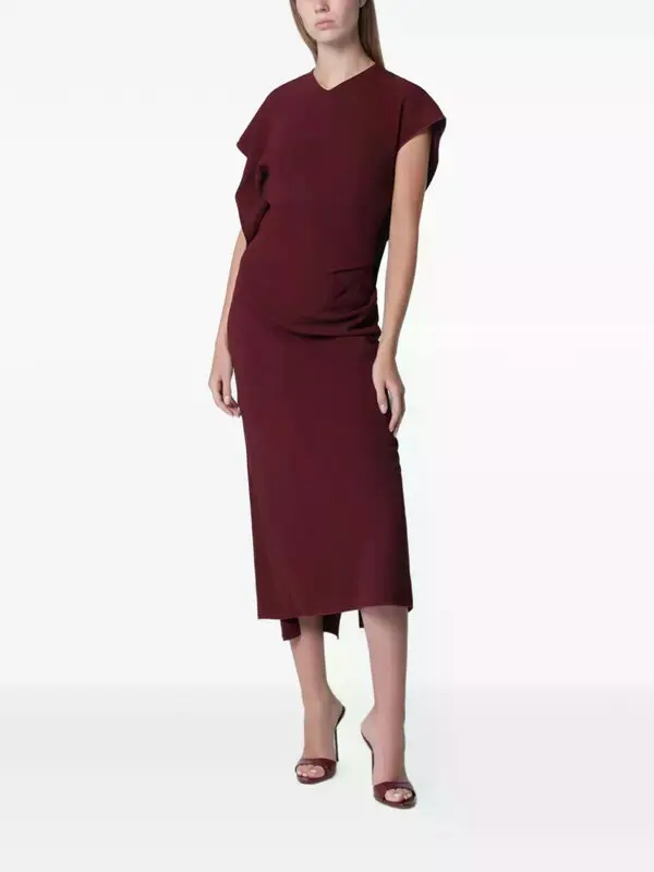 Victoria Beckham Draped Midi Dress