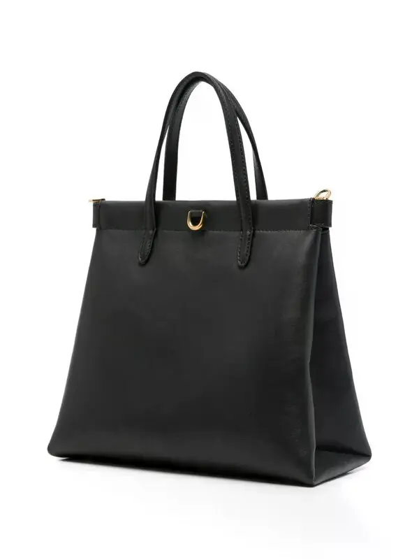 Etro Logo Detail Leather Tote Bag