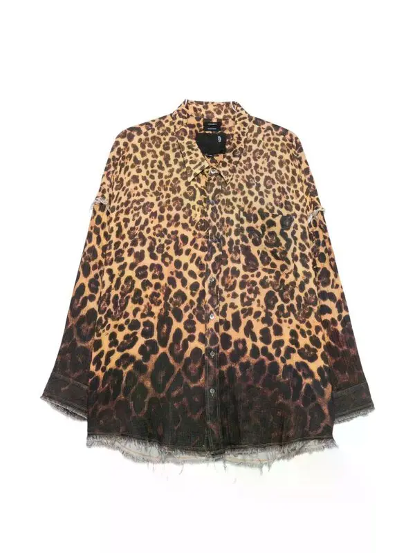 R13 Leopard-print Shirt - Neutrals