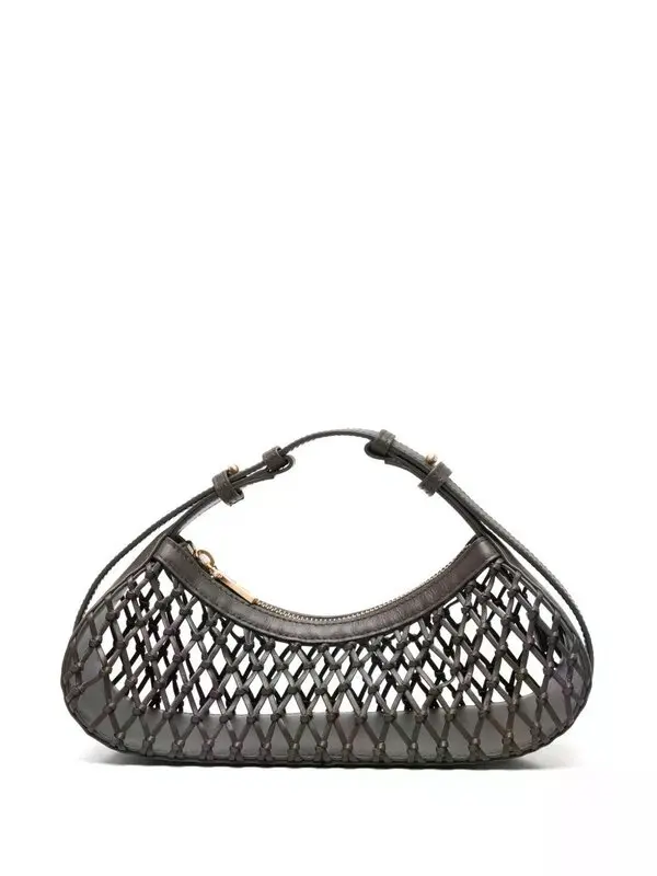 Cult Gaia Shala Lattice Shoulder Bag - Brown