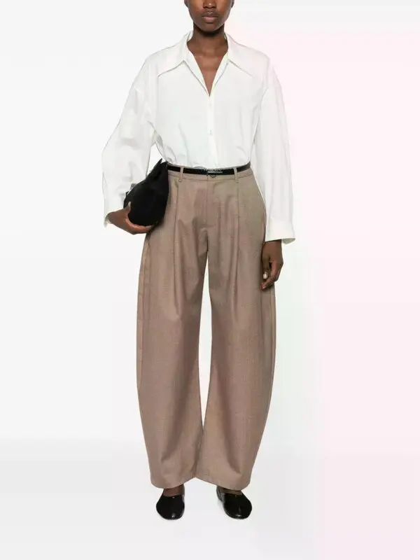 ELEH Pleated Wide-leg Trousers