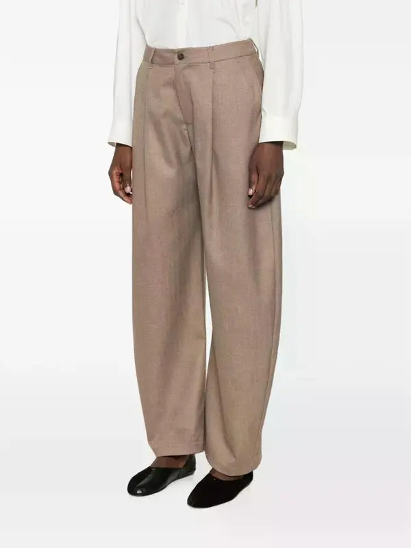ELEH Pleated Wide-leg Trousers