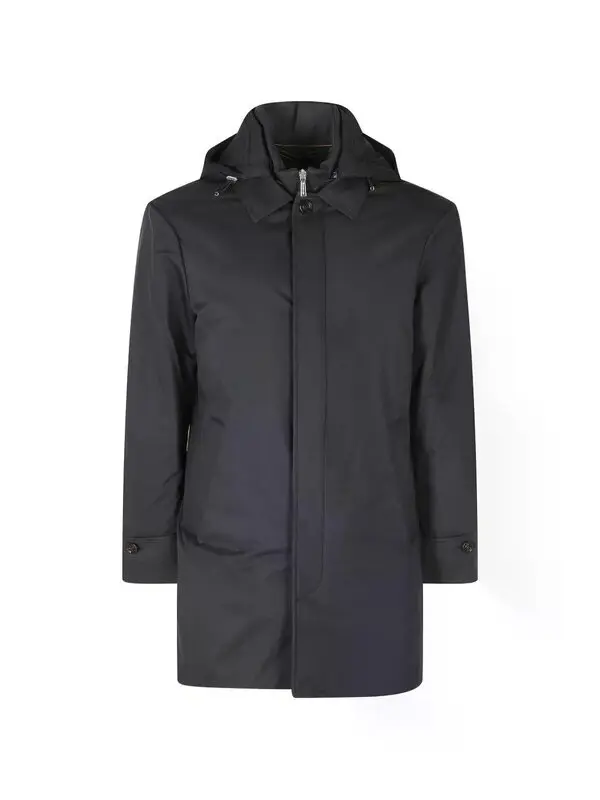 MOORER Hooded Single-breasted Jacket
