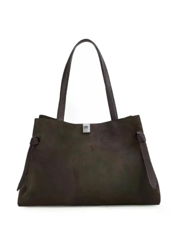 Yuzefi Gyoza Suede Tote Bag - Brown