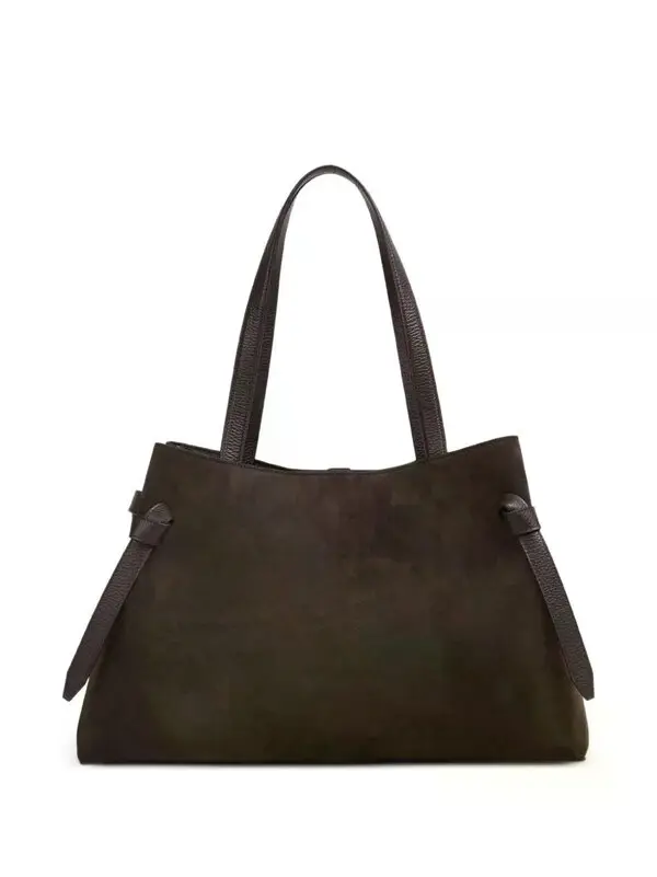 Yuzefi Gyoza Suede Tote Bag - Brown