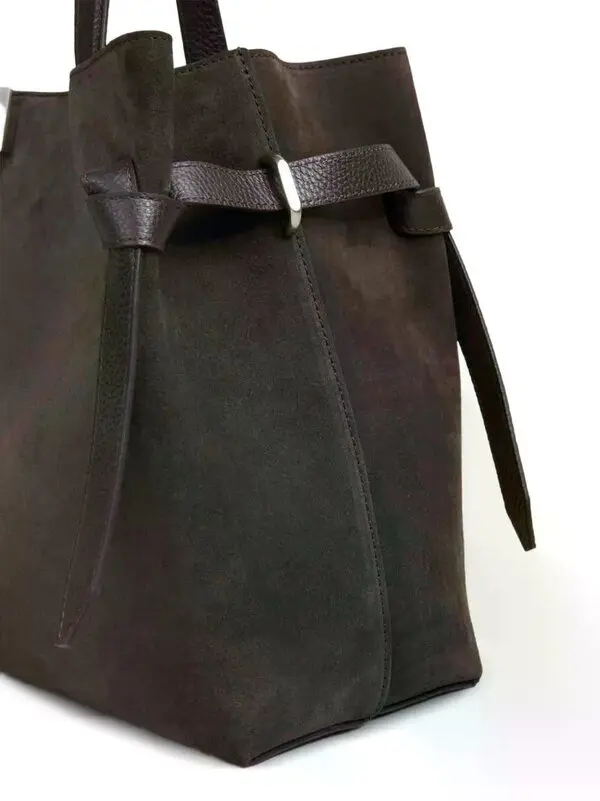 Yuzefi Gyoza Suede Tote Bag - Brown