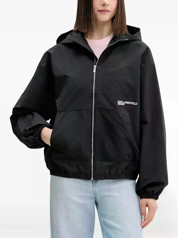 Karl Lagerfeld Hooded Logo-print Jacket