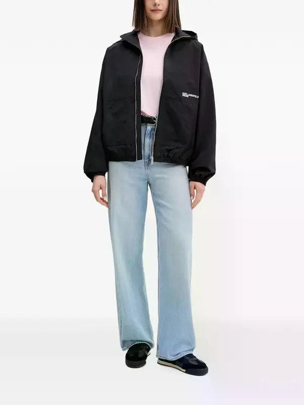 Karl Lagerfeld Hooded Logo-print Jacket