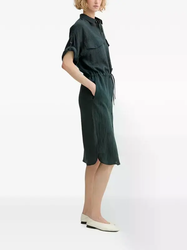 SESSUN Anatole Drawstring Midi Shirt Dress