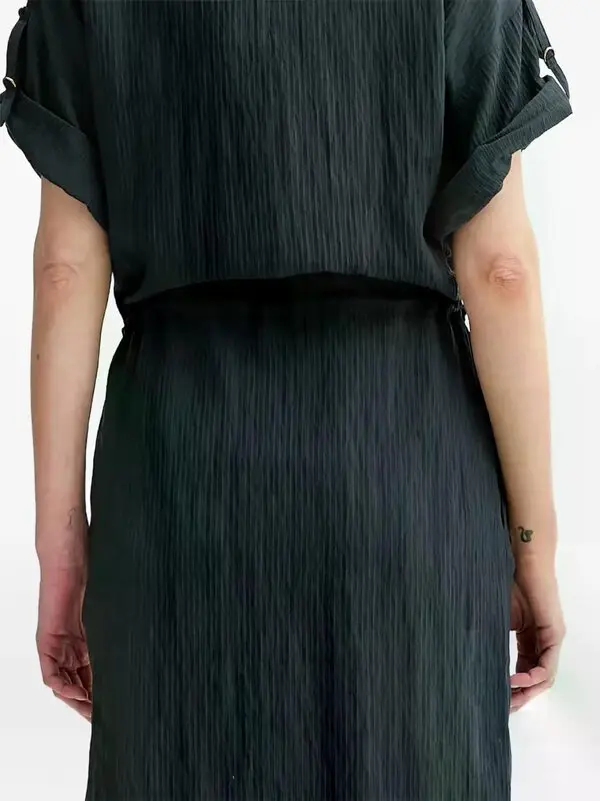 SESSUN Anatole Drawstring Midi Shirt Dress